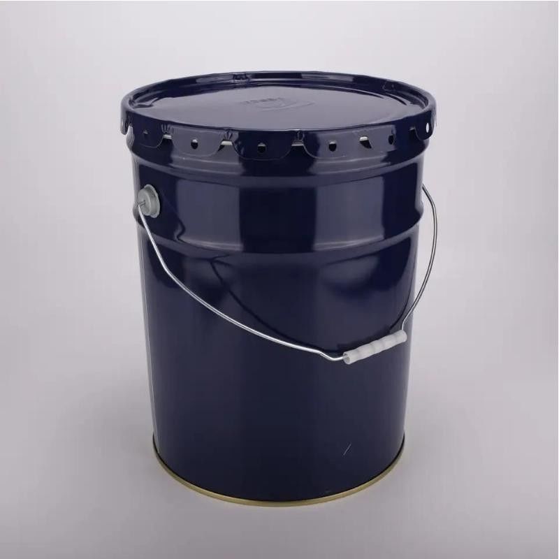Daur Ulang Kaleng Cat Dekorasi Drum 20L Ember Cat Hitam 5 Galon